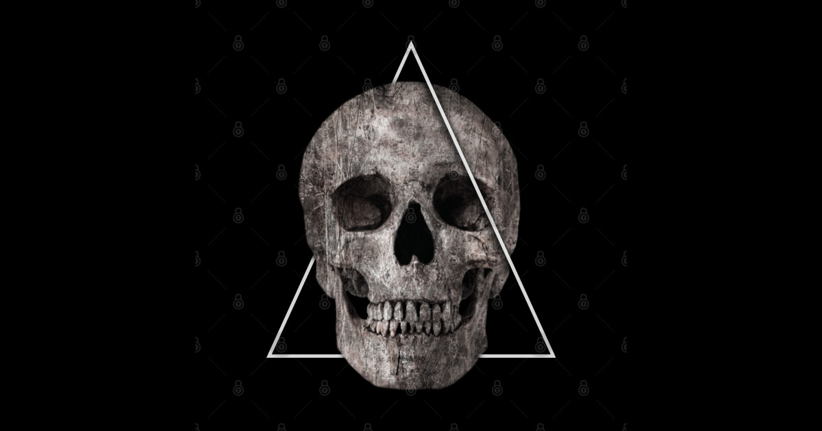 Triangle Skull Head - Skull - Sticker | TeePublic