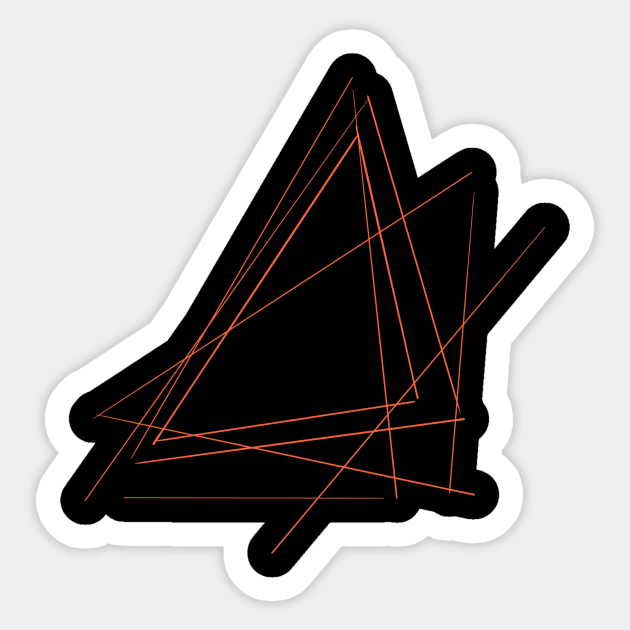 Line art triangle geometry - Geometric Abstract Triangle Shape ...