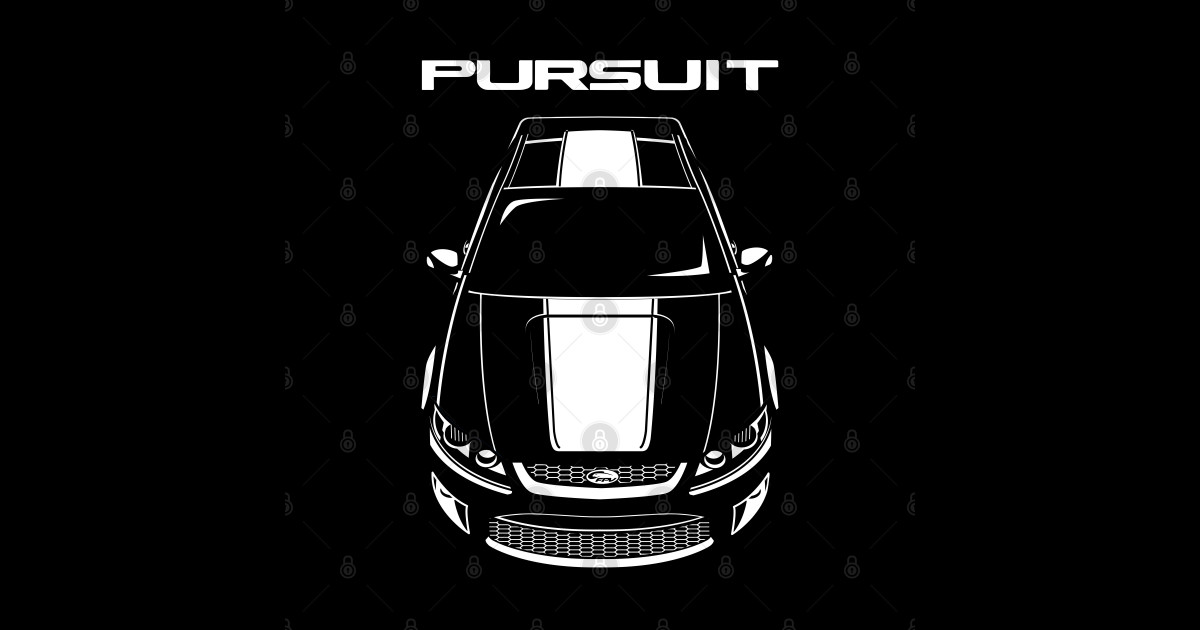 Ford FPV Pursuit UTE - White Stripe - Fpv Pursuit - Posters and Art ...