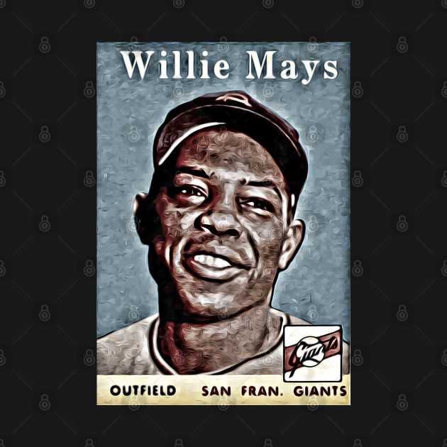 Willie Mays: Say Hey Flashback to 1958 - Willie Mays - T-Shirt | TeePublic