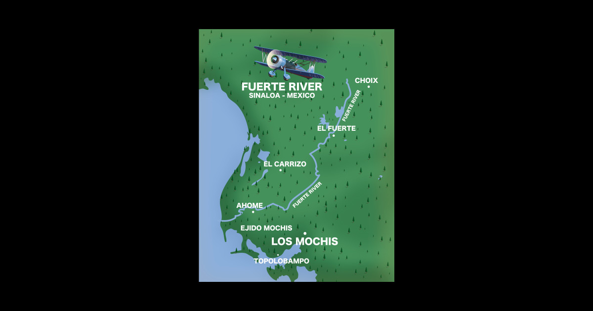 Fuerte River Sinaloa, Mexico travel map - Fuerte River Sinaloa Mexico ...