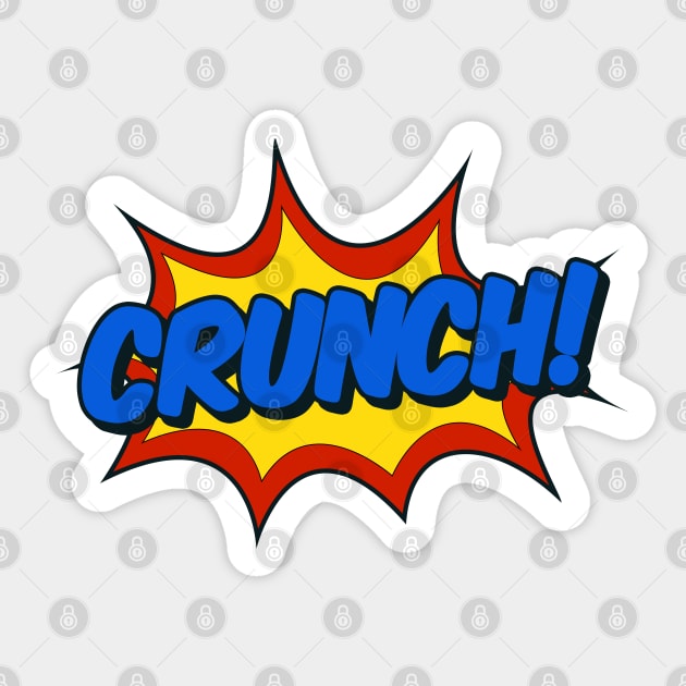 Crunch! Comic Effect - Comic - Sticker | TeePublic