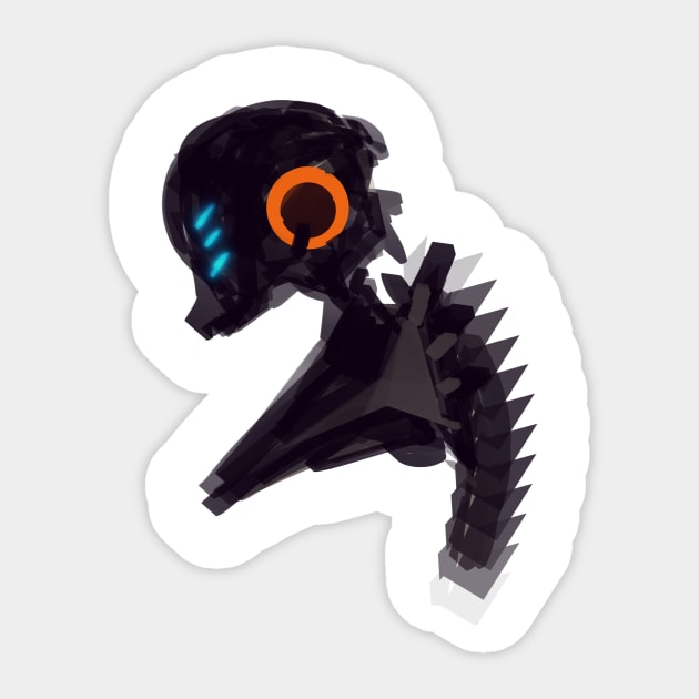 CyberSPine - Cyberpunk - Sticker | TeePublic
