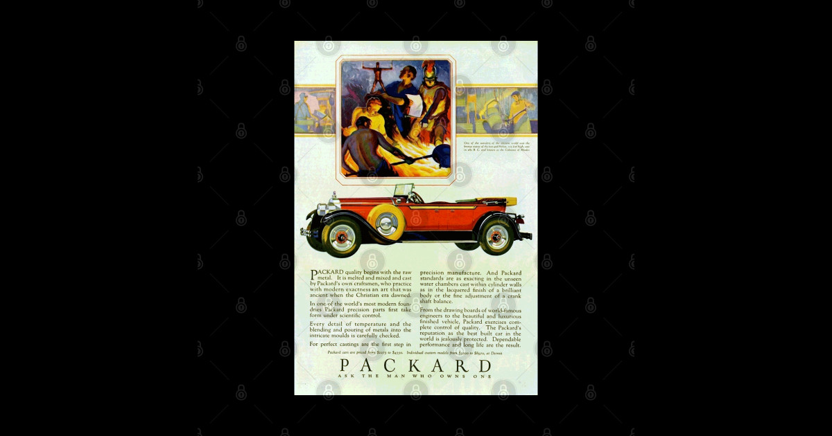 1899 the first red packard - Classic Car - Sticker | TeePublic