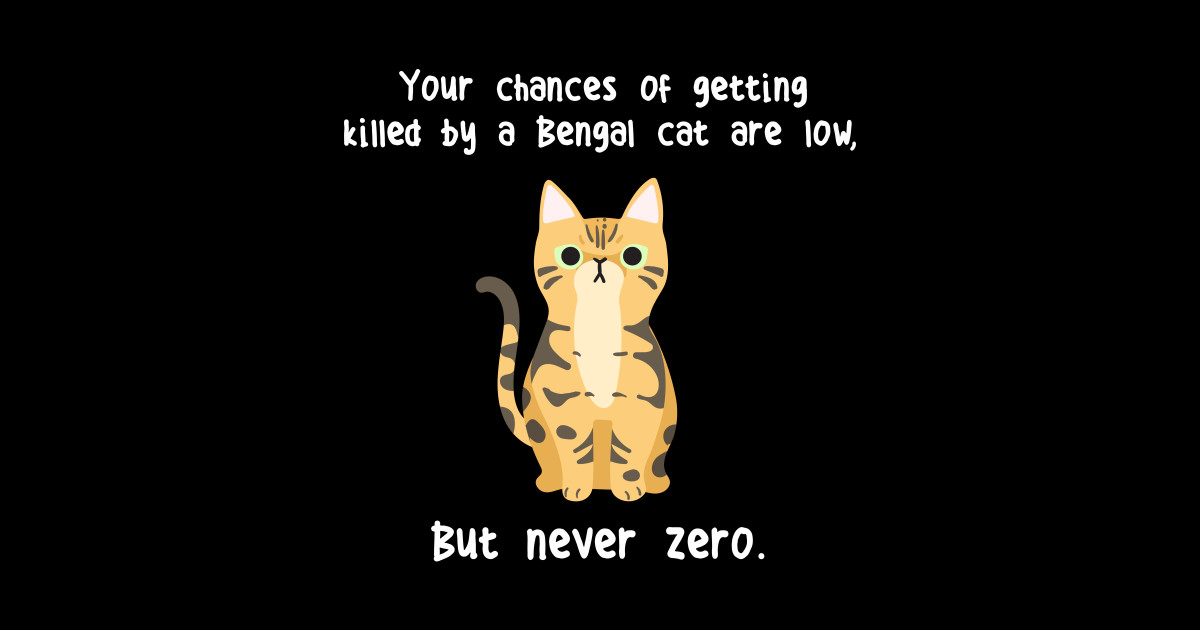 Bengal Cat Never Zero - Bengal Cat - Posters and Art Prints | TeePublic