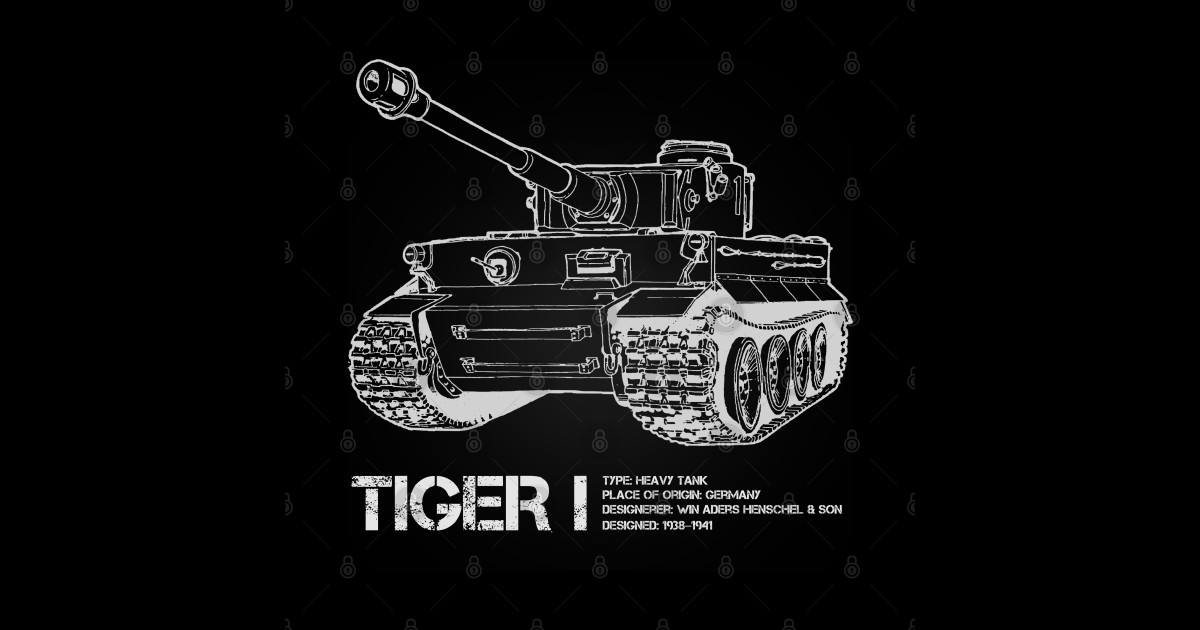 Tiger I | World War 2 Tank - Tank Gifts - Posters and Art Prints ...