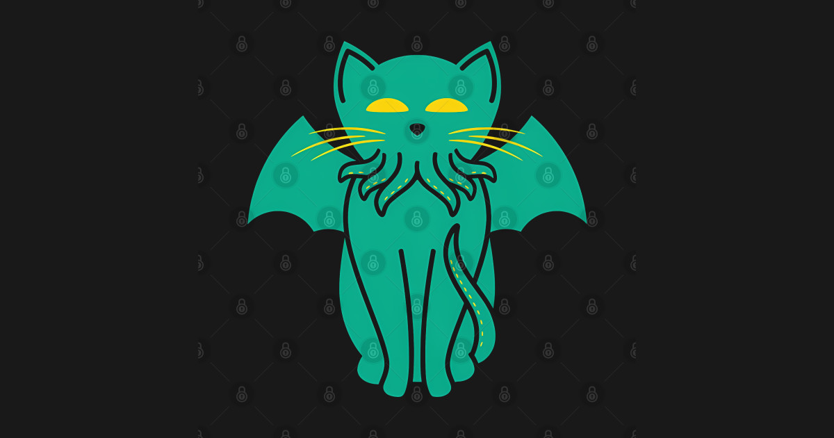 Cthulhu Cat - Lovecraft Mythos Kitty - Cthulhu Cat Lovecraft Mythos ...