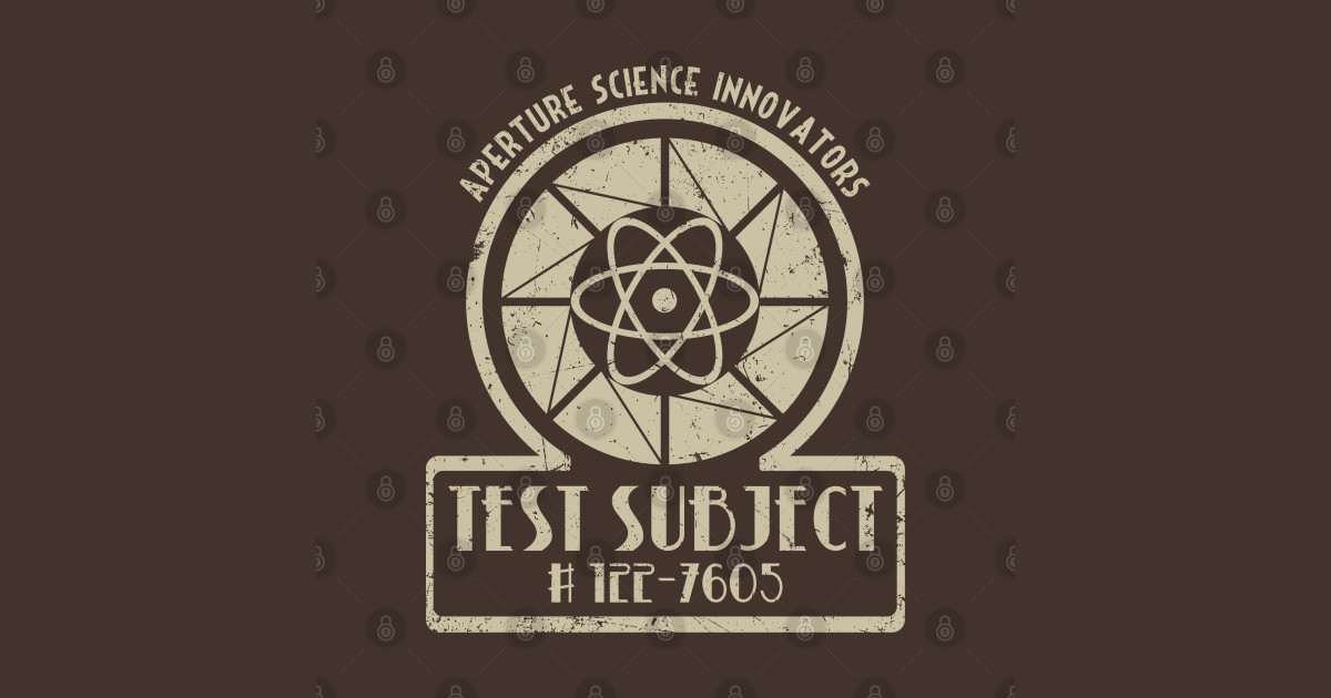 Aperture Test Subject 1950s - Retro Portal - T-Shirt | TeePublic