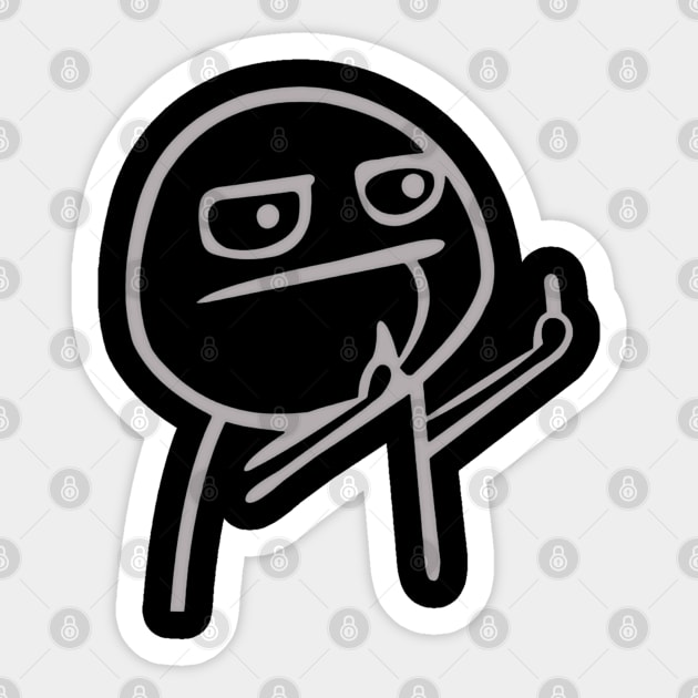 Middle Finger - Middle Finger - Sticker | TeePublic