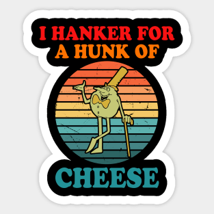 Hanker For A Hunk Of Cheese Tank Stickers for Sale | TeePublic