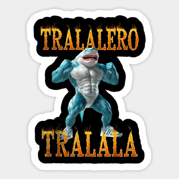 Tralalero Tralala Funny Shark Meme - Retro Shark With Shoes Meme ...