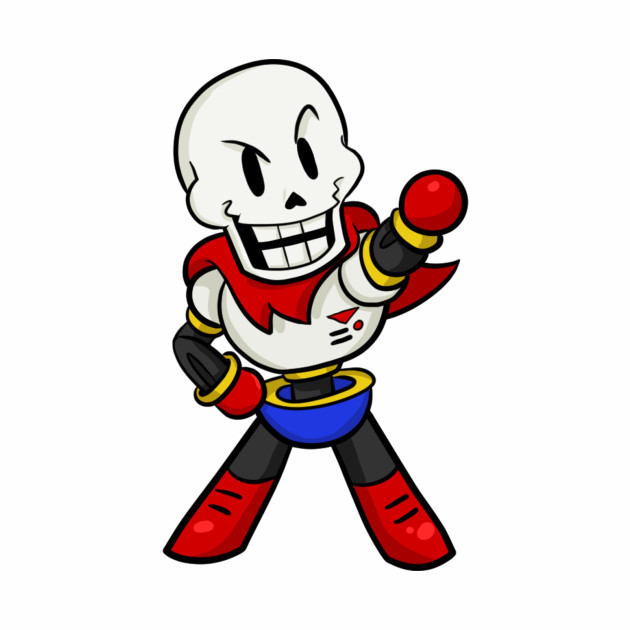 Chibi Papyrus - Undertale - Baseball T-Shirt | TeePublic