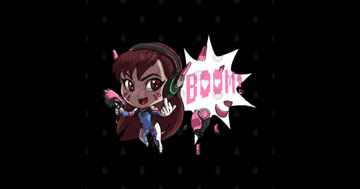 OW - Chibi D.Va - Dva - Sticker | TeePublic