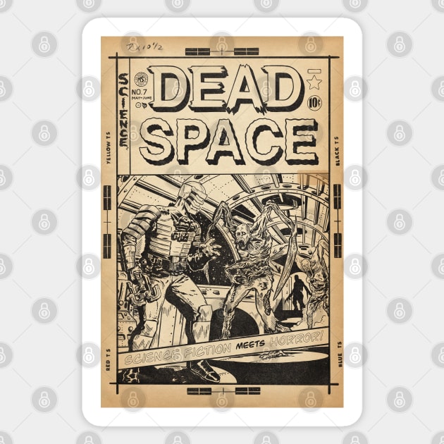 Dead Space fanart Comic cover line art - Dead Space - Sticker | TeePublic