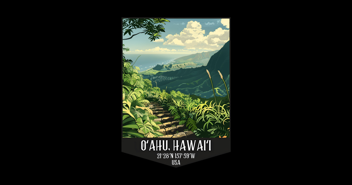 O?ahu - Oahu - Posters and Art Prints | TeePublic