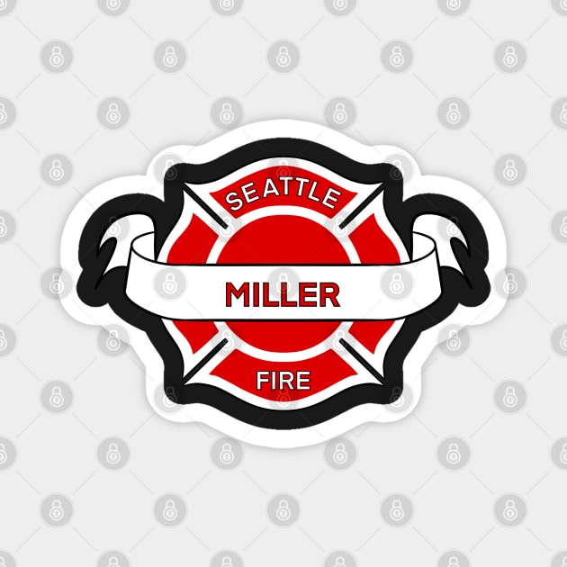 Seattle Fire Department Badge | Station 19 Miller - Station 19 - Magnet ...
