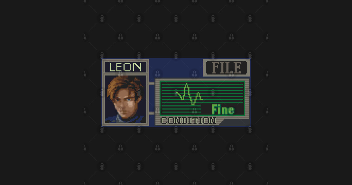 Leon Kennedy Pixel Art - Resident Evil - T-Shirt | TeePublic