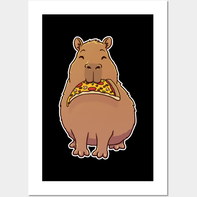 Capybara Supreme Pizza - Capybara - Posters and Art Prints | TeePublic