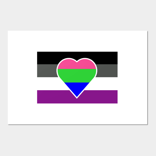 Polyromantic Asexual Flag - Polyromantic - Posters and Art Prints ...