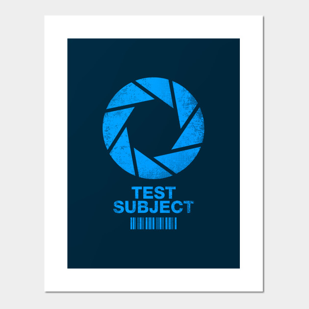 Aperture Science Test Subject -blue- Portal 2 - Posters and Art Prints ...