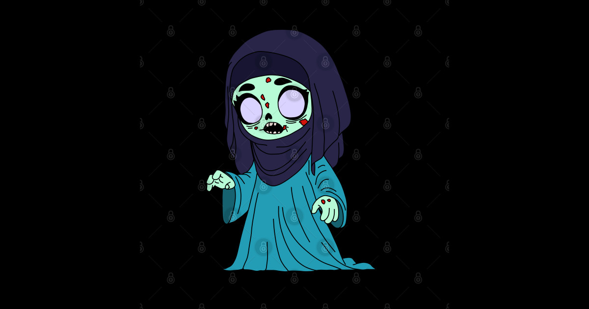 Cute Saudi Arabian Zombie - Saudi Arabia - Sticker | TeePublic