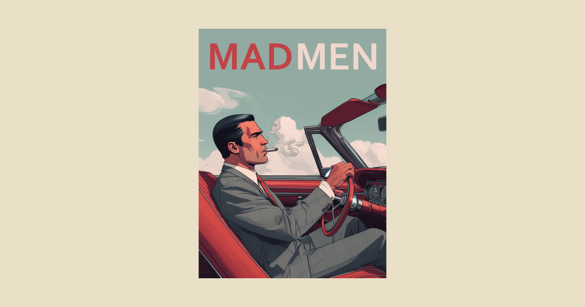 MadMen Don Draper Car - Madmen - T-Shirt | TeePublic