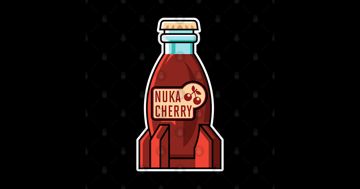 Nuka Cherry Bottle - Nuka Cherry Bottle - Sticker | TeePublic