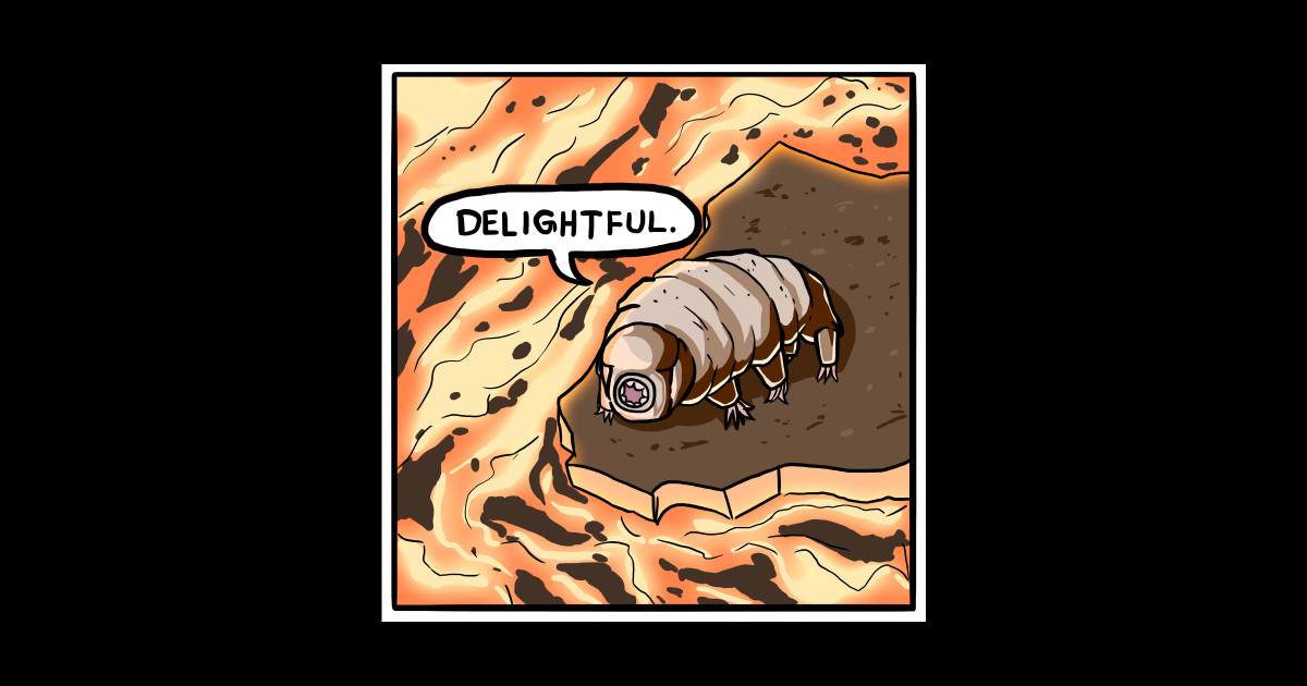 Delighted Tardigrade - Comic Version - Delightful - Posters and Art ...