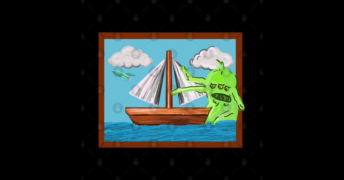 Simpsons Sailboat Painting w/ HG Blob & PlanEx Ship - The Simpsons ...