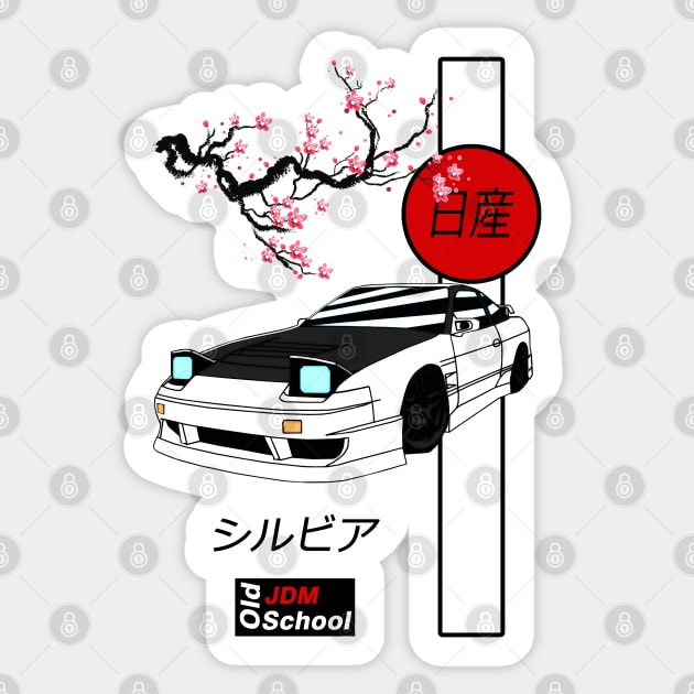 JDM 180SX Red Sun Edition - Nissan 240sx - Sticker | TeePublic