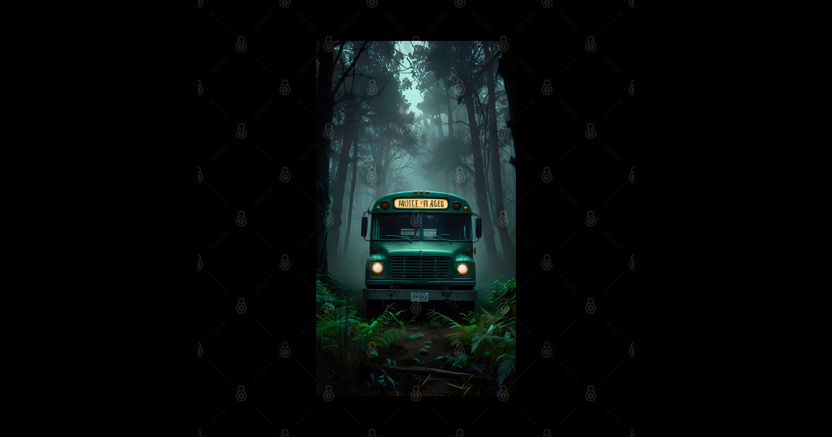 The old rundown bus. - Bus - Sticker | TeePublic