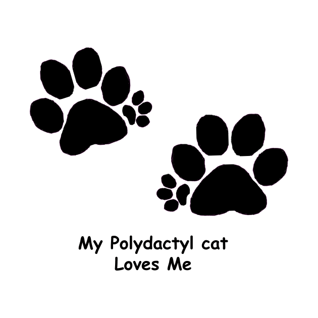 Polydactyl Paw Prints - Paw Prints - T-Shirt | TeePublic