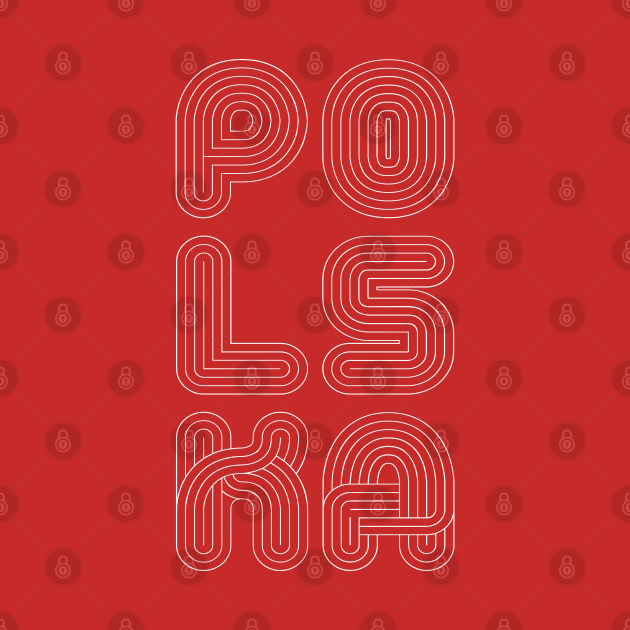 Vintage Style Poland/Polish Lettering Design - Poland Pride - Pillow ...