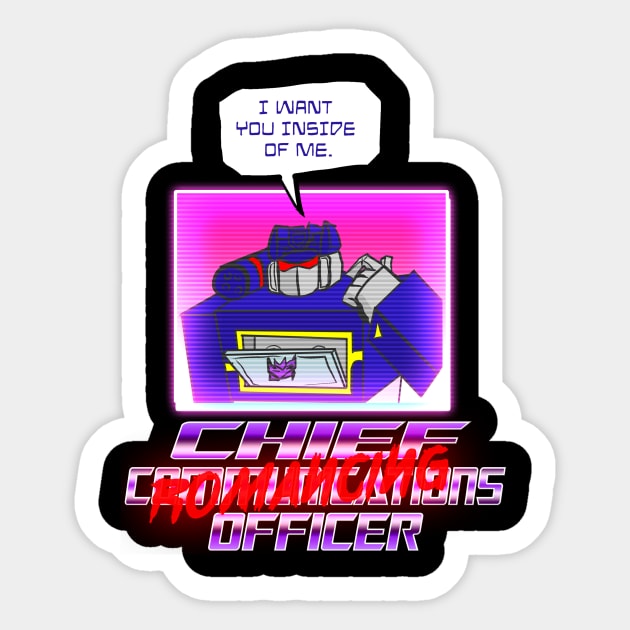 chief romancing officer - Humor - Sticker | TeePublic
