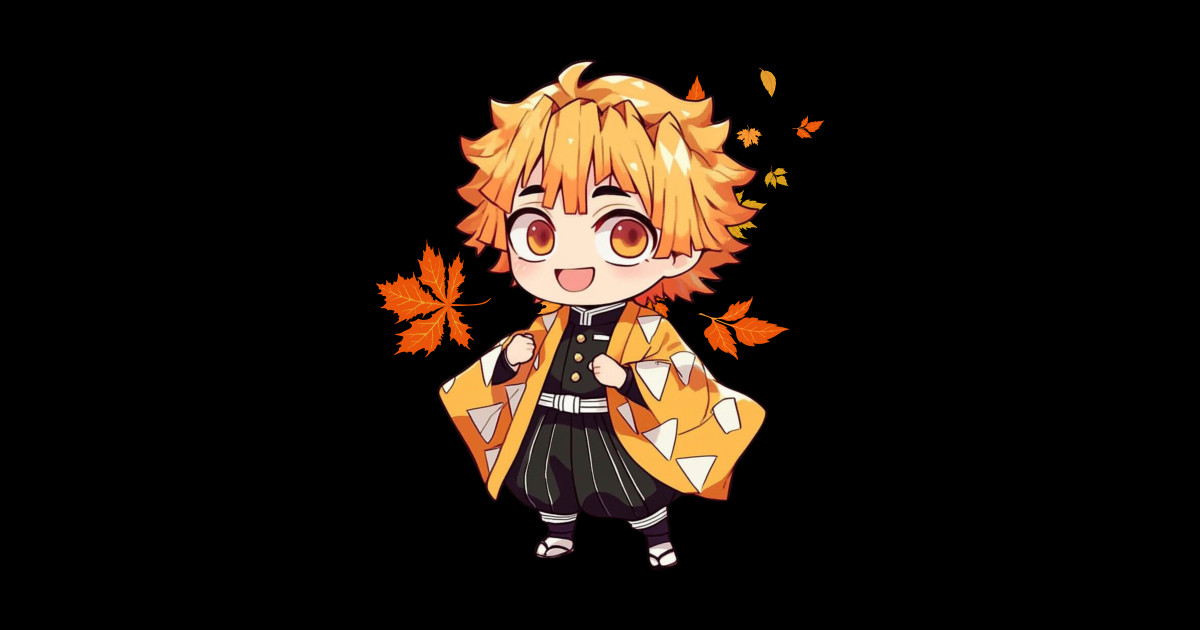 Cute Zenitsu - Demon Slayer - Sticker | TeePublic