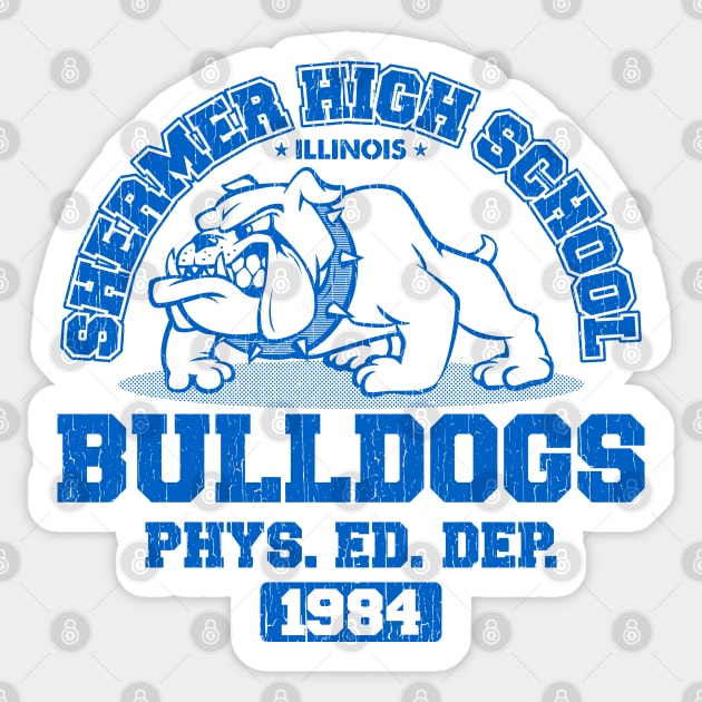 SHERMER HIGH SCHOOL - Shermer - Sticker | TeePublic