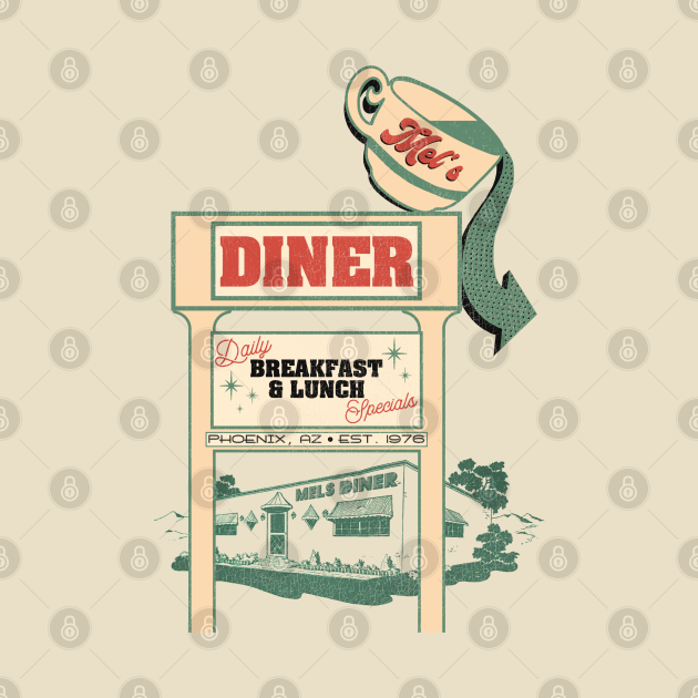 Mel's Diner - Mel Sharples - T-Shirt | TeePublic