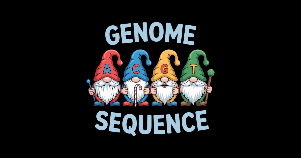 Genomes Sequence Funny Gnomes Biology Physics Science Pun - Genomes ...