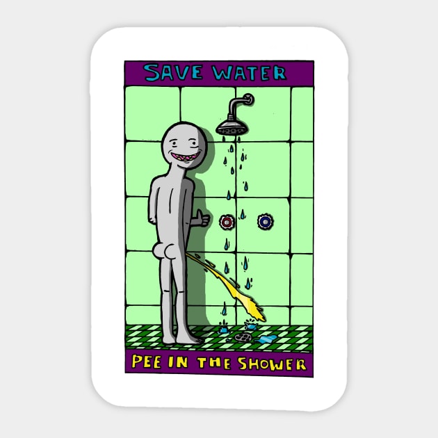 PSA - Save Water - Original - Sticker | TeePublic