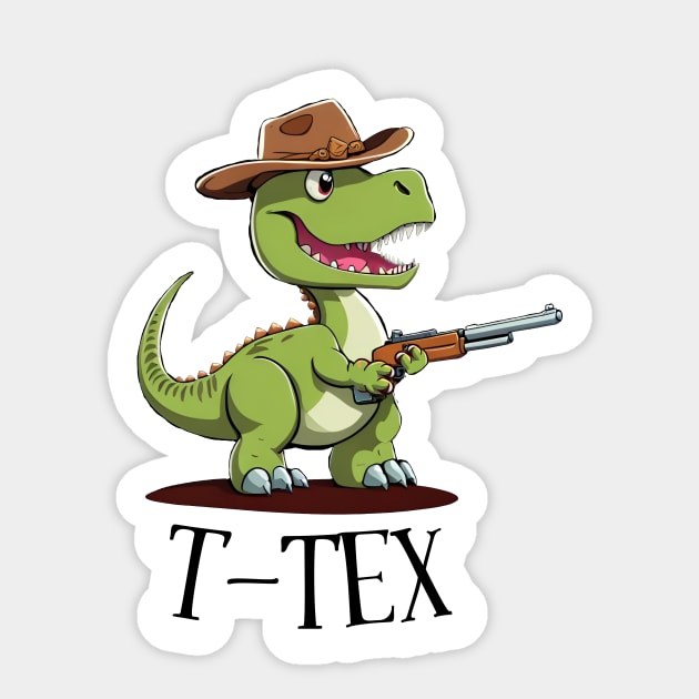 T-Rex Dinosaur Pun - T Rex - Sticker | TeePublic