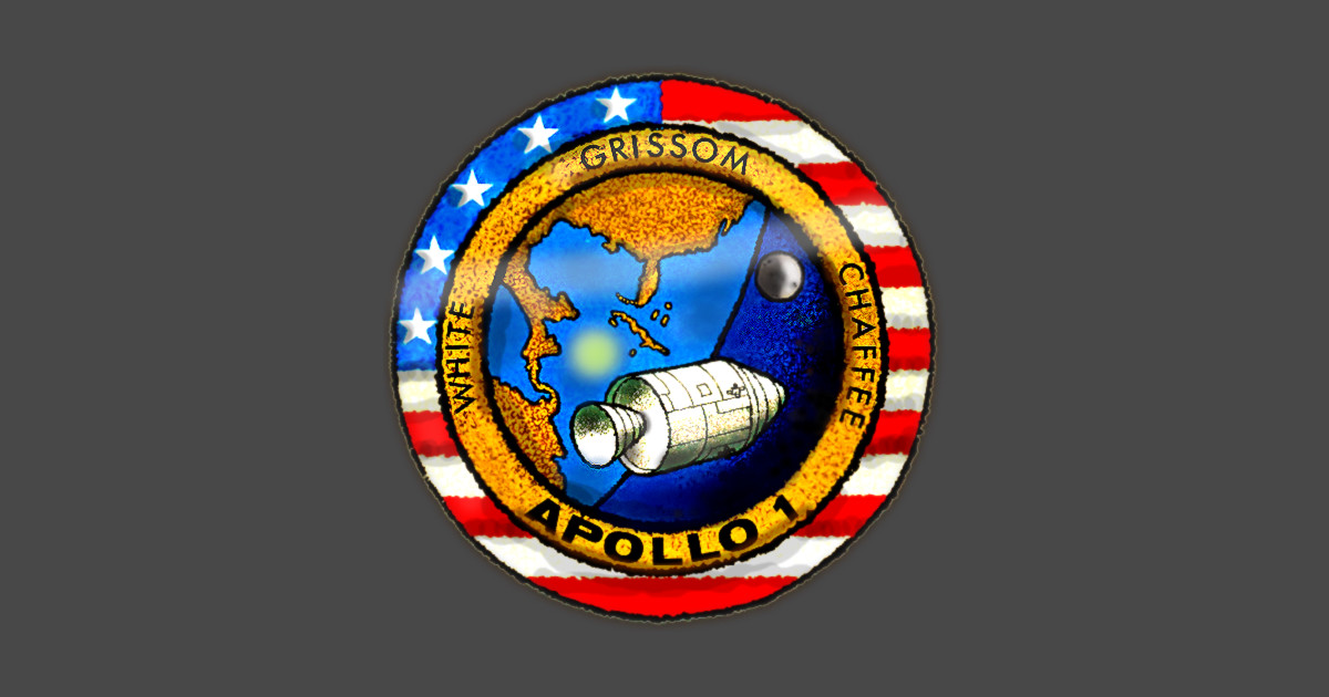 apollo 1 mission "patch" art work - Apollo Moon Missions - Sticker | TeePublic