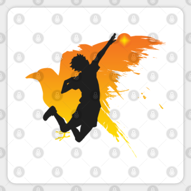 Haikyuu: Karasuno - Hinata Fly High Silhouette White - Haikyuu ...