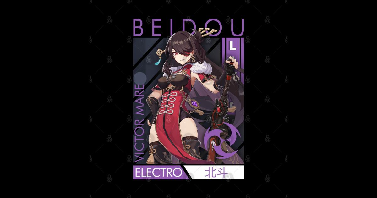 Beidou - Genshin Impact - Sticker | TeePublic