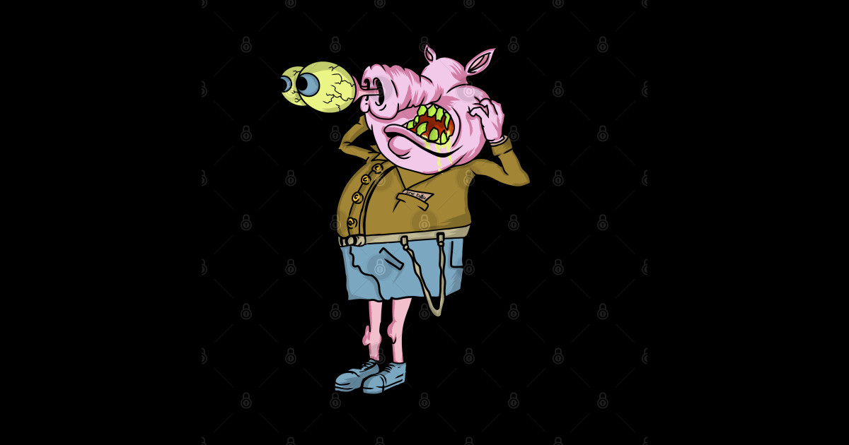 Exploding Eyeball Pig – Weirdcore Mutant Office Worker - Piggy ...