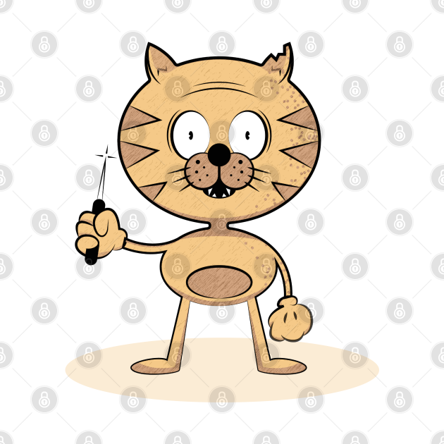 Dangerous cat. - Dangerous Cat - T-Shirt | TeePublic