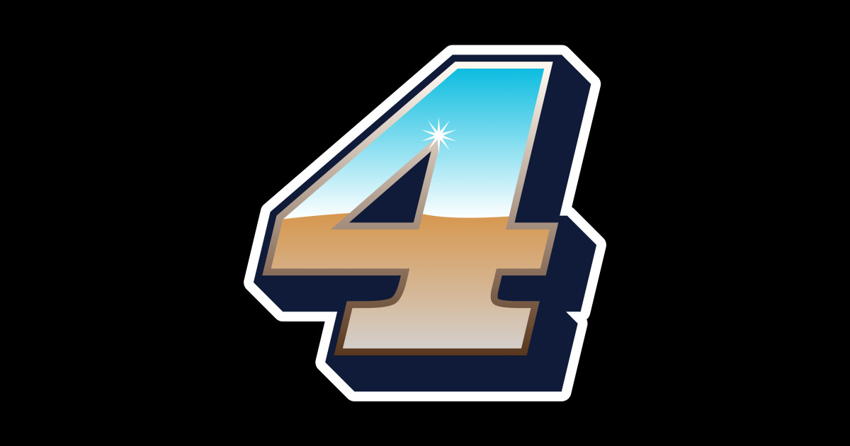 Chrome number 4 - Sticker - Sticker | TeePublic