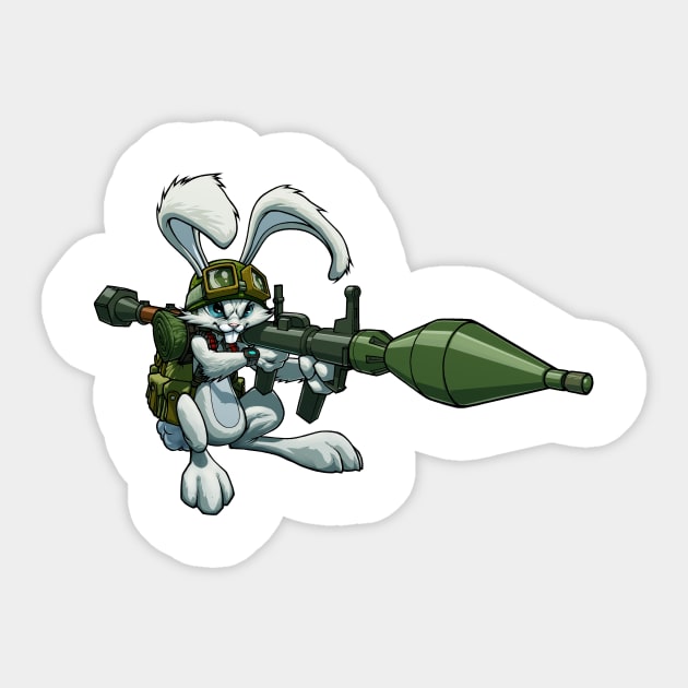 Bazooka Bunny - Gregory Titus - Sticker | TeePublic