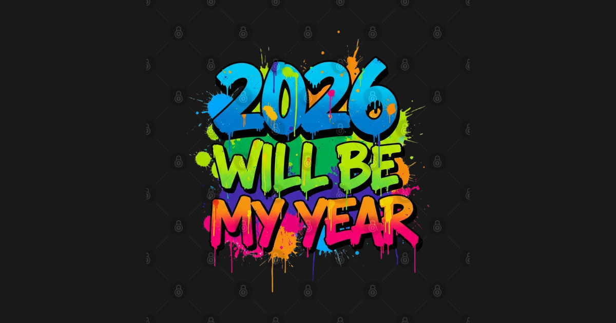 2026 Will be My Year - Graffiti Illustration - 2026 - T-Shirt | TeePublic