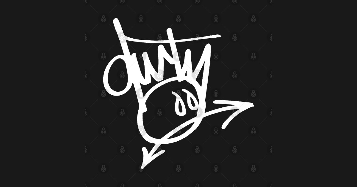 Durty Logo OG (white) - Graffiti - T-Shirt | TeePublic