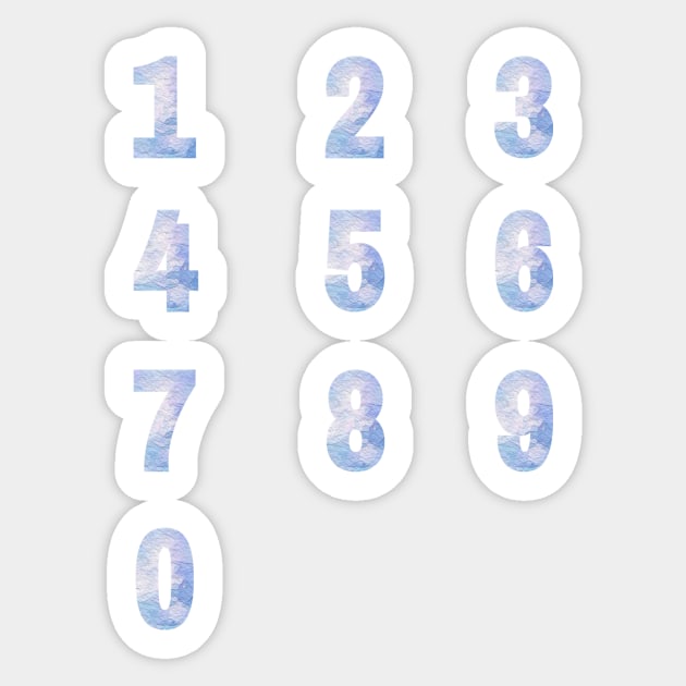 Blue Pattern Numberblocks For Kids - Numberblocks - Sticker | TeePublic